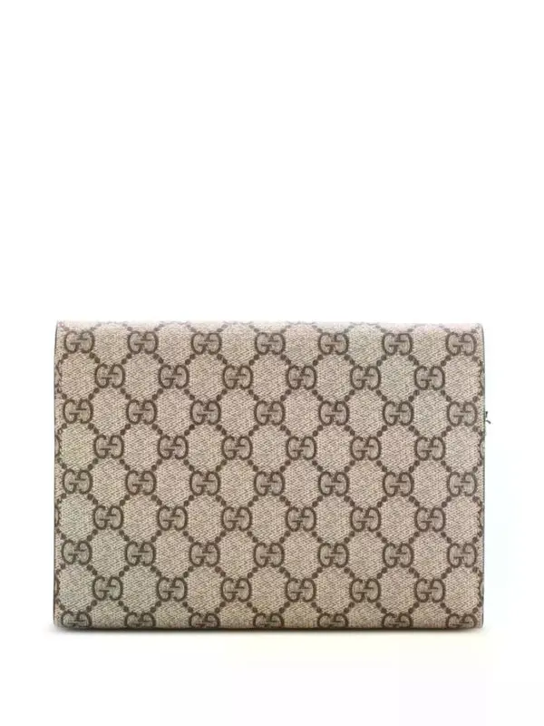 Gucci Dionysus Chain Wallet Gg Coated Canvas Small Crossbody Bag - Brown