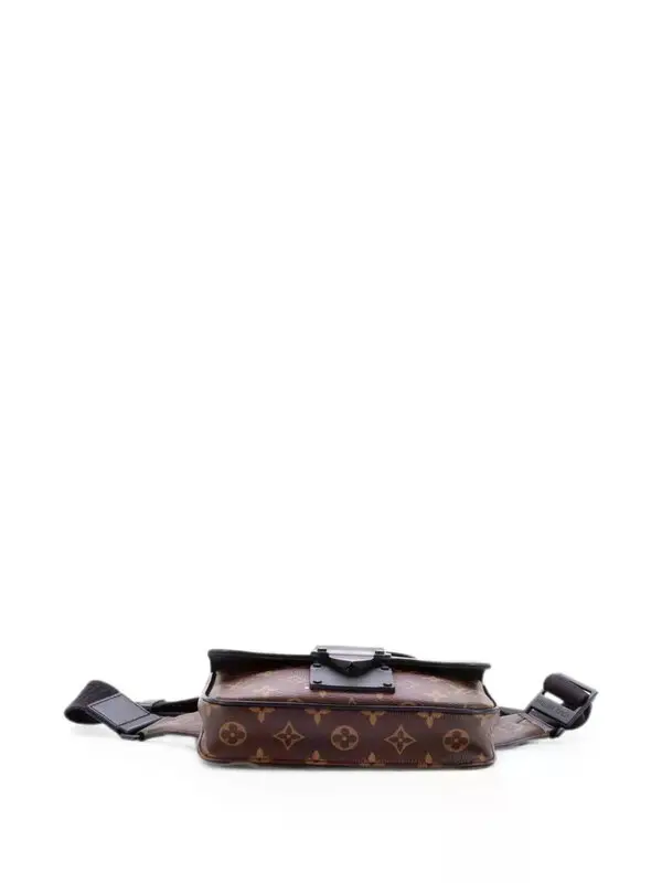 LOUIS VUITTON S Lock Sling Bag Macassar Monogram Canvas Belt Bag