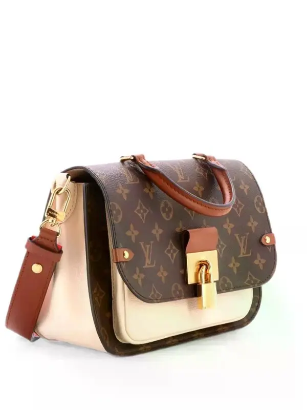 LOUIS VUITTON Vaugirard Handbag Monogram Canvas With Leather Satchel