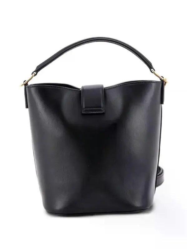 Celine Small Bucket Bag In Leather - Black