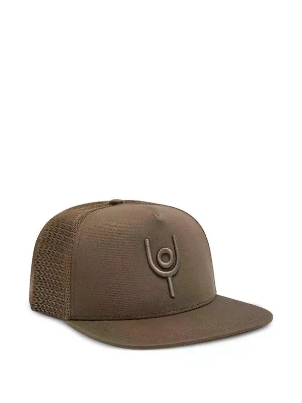 NOW YOU LIVE Trucker Cap With Embroidered Logo - Brown