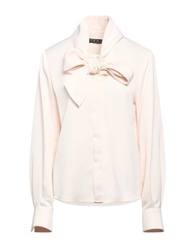 KAOS Satin Shirt With Detachable Application - Ivory