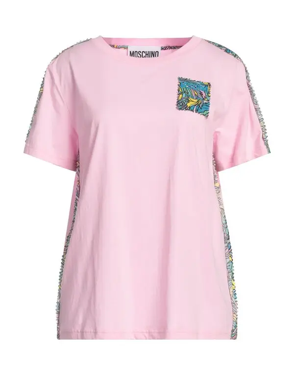 Moschino T-shirt Turquoise Size Cotton - Pink