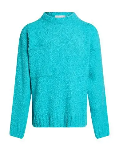 LANEUS Sweater Turquoise Size Merino Wool