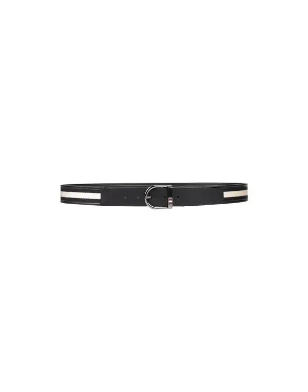 Bally Belt Size Soft Leather, Textile Fibers