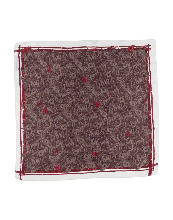 Zegna Scarf Burgundy Silk