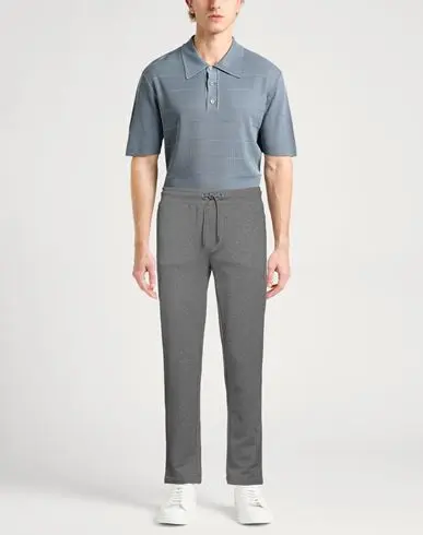 Emporio Armani Midnight Cotton, Polyester, Elastane Tapered Leg Sweatpants - Grey