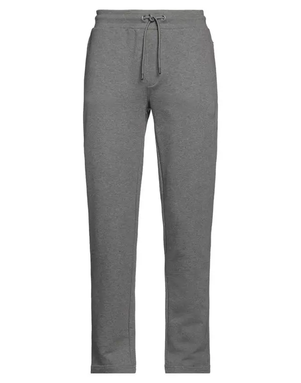 Emporio Armani Midnight Cotton, Polyester, Elastane Tapered Leg Sweatpants - Grey