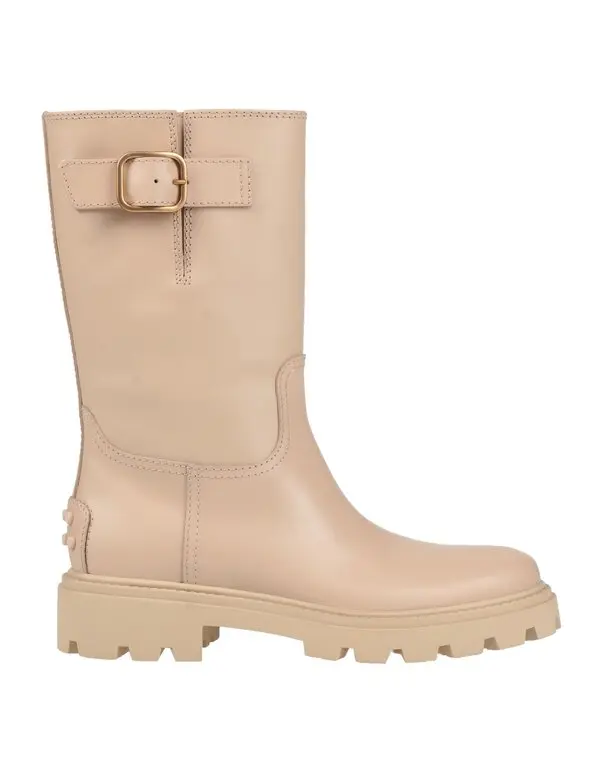 TOD'S Ankle Boots Military Size Leather - Beige