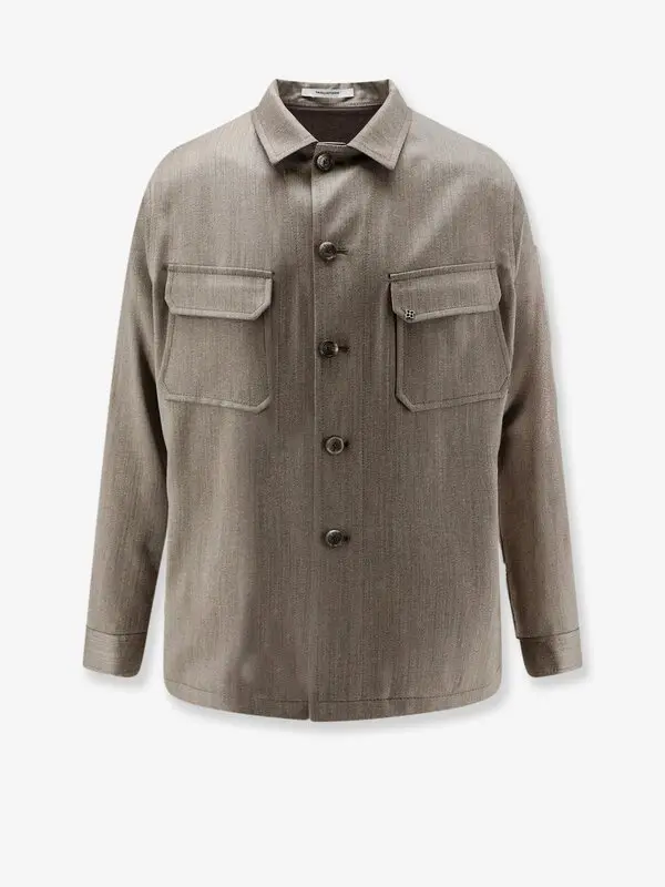 Tagliatore Calvin Stretch Wool Shirt Jacket