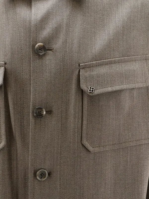 Tagliatore Calvin Stretch Wool Shirt Jacket