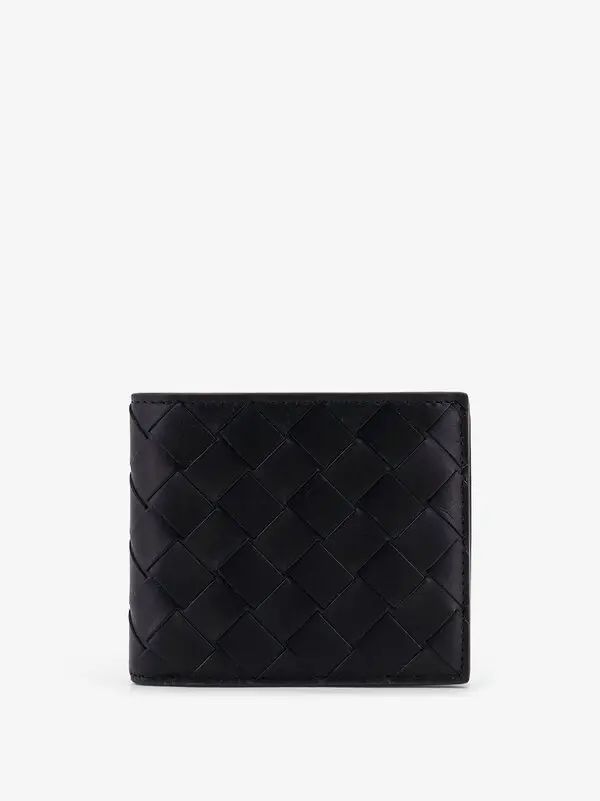 Bottega Veneta Leather Wallet With Intrecciato Pattern