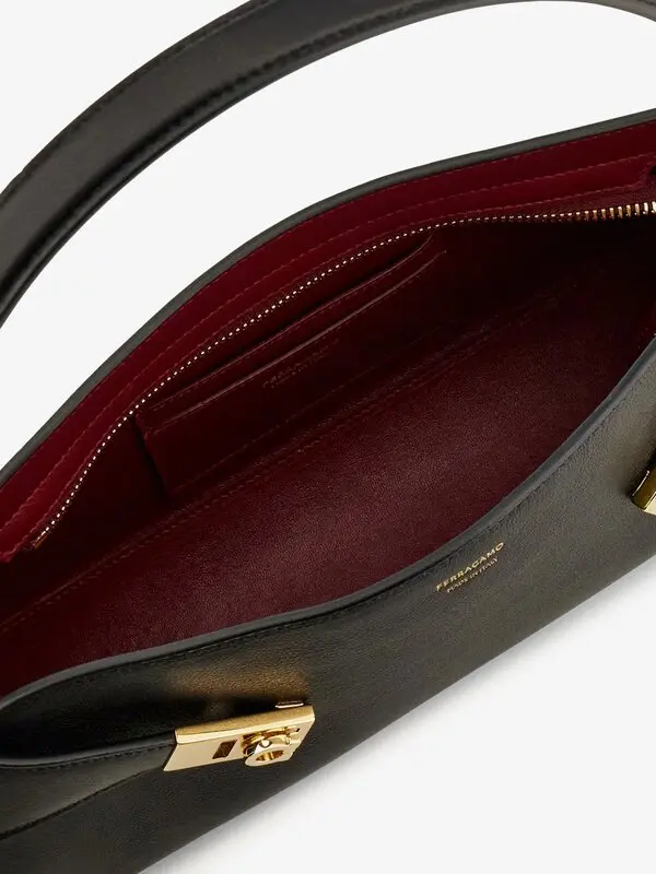 FERRAGAMO Hug Eastwest Leather Shoulder Bag