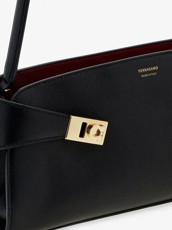 FERRAGAMO Hug Eastwest Leather Shoulder Bag