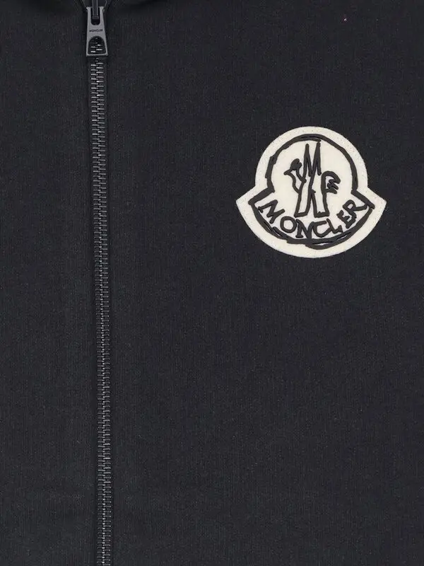 Moncler Cotton Sweatshirt With Logo Patch