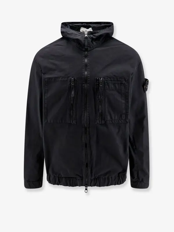 Stone Island Hooded Organic Cotton Jacket