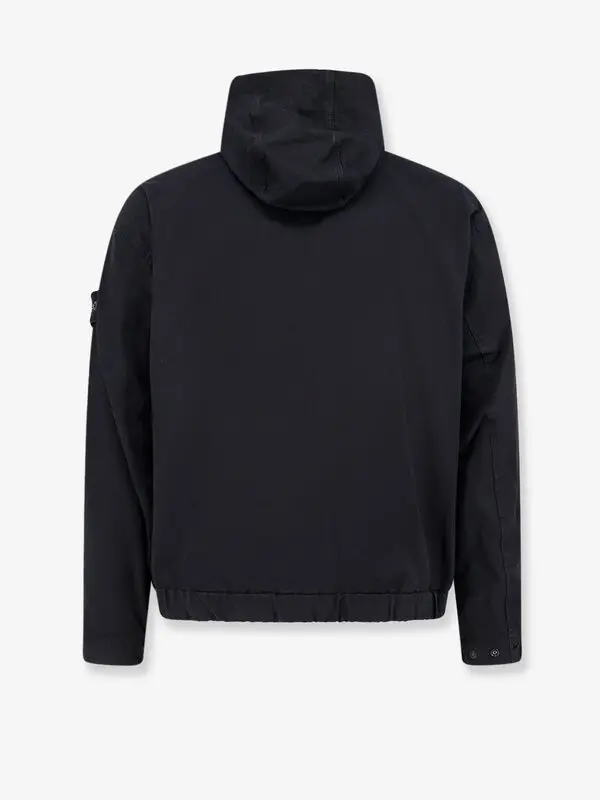 Stone Island Hooded Organic Cotton Jacket