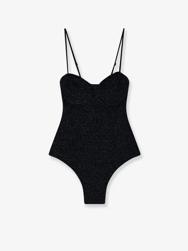 MC2 SAINT BARTH Medea Onepiece Lurex Fabric Swimsuit