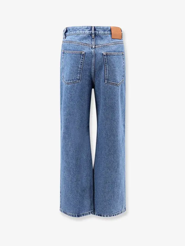 Loewe Anagram Baggy Jeans With Embroidery