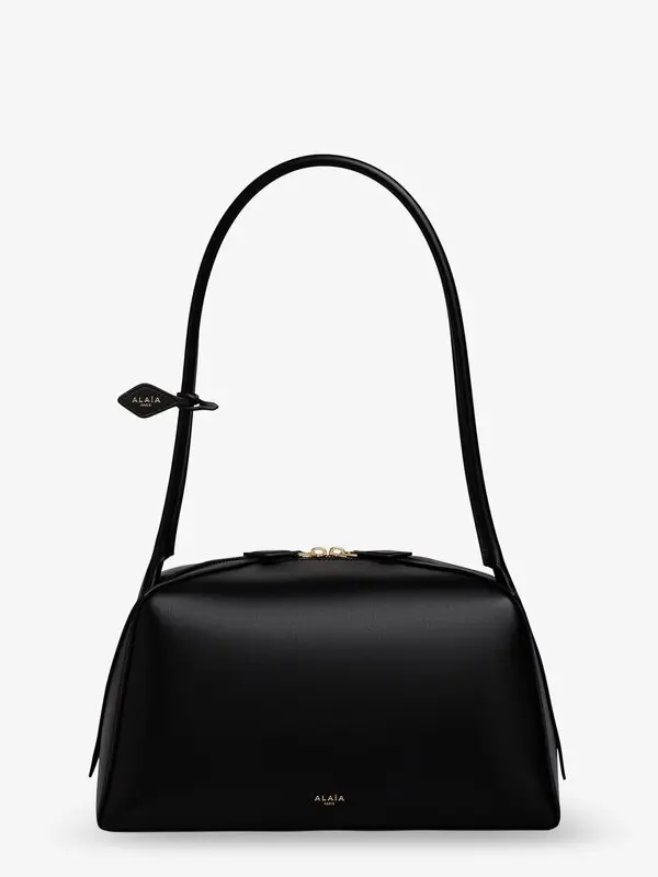 Alaïa Bouledogue Leather Shoulder Bag - Black