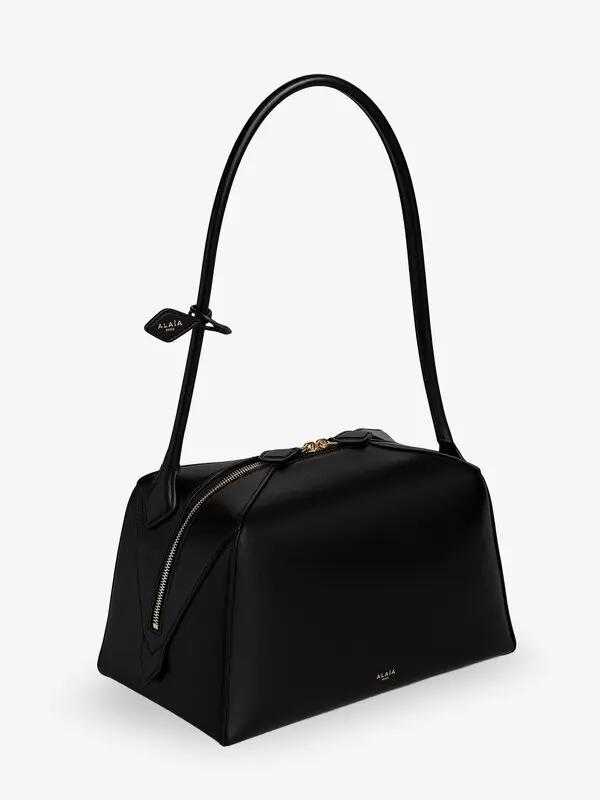 Alaïa Bouledogue Leather Shoulder Bag - Black