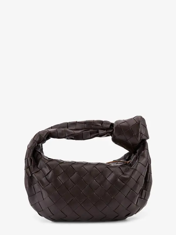 Bottega Veneta Mini Jodie Leather Handbag - Brown