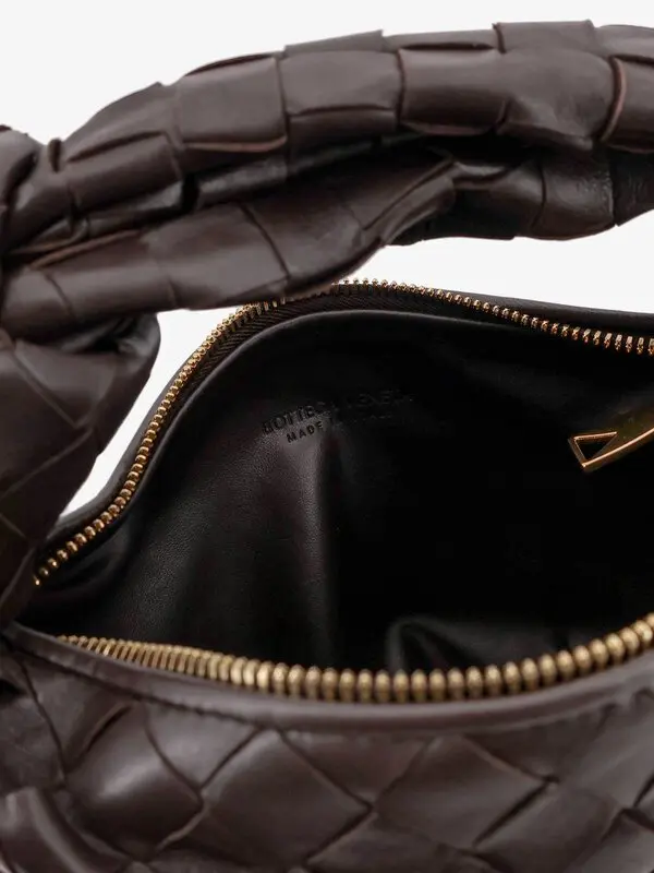 Bottega Veneta Mini Jodie Leather Handbag - Brown