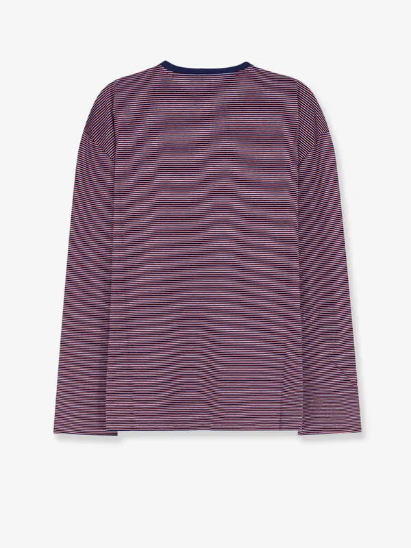 Miu Miu Cotton Tshirt With Striped Pattern