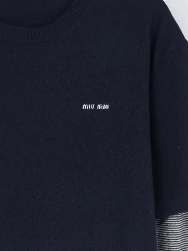 Miu Miu Blend Of Virgin Wool, Cashmere And Silk Sweater