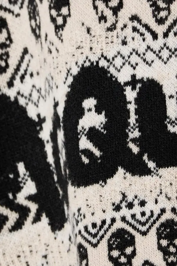 Alexander McQueen Jacquardknit Wool Sweater