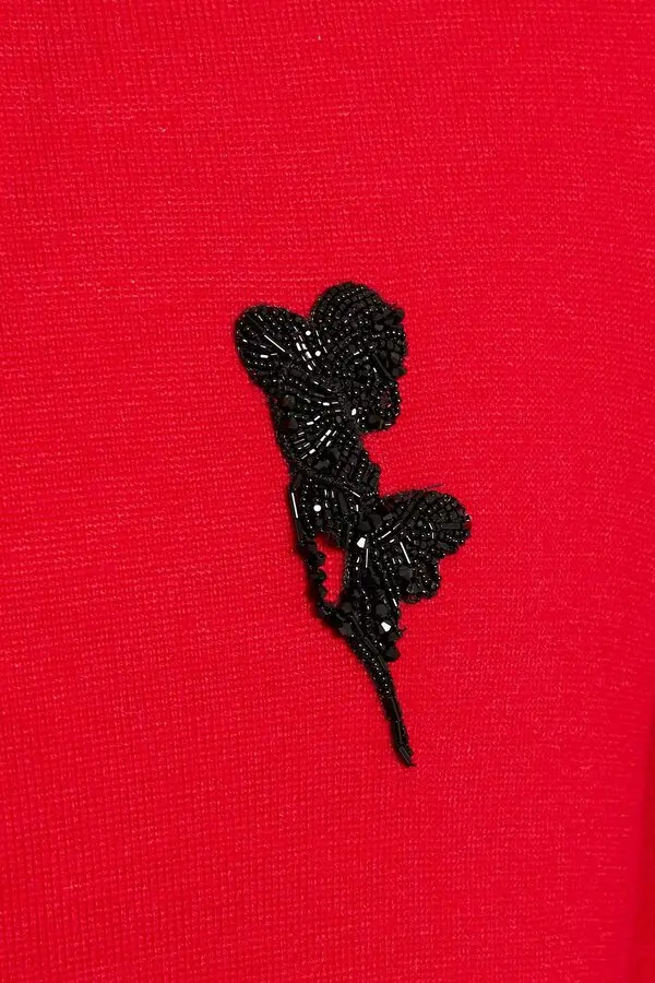 Alexander McQueen Embellished Wool Sweater