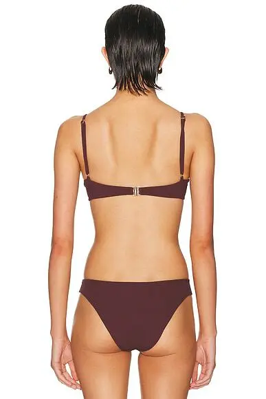 JUILLET Lulu Bikini Top - Amarone Rib