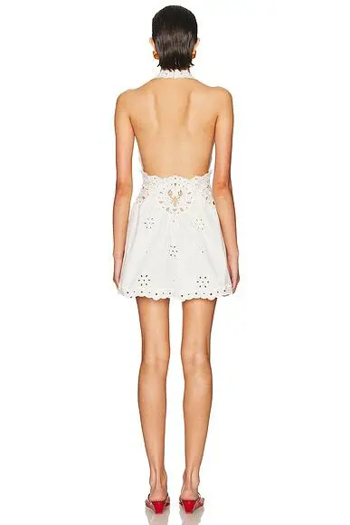 Retrofete Beranice Eyelet Poplin Dress - Ivory