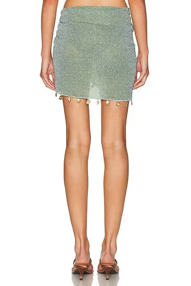 Oseree Metallic Knit Pareo