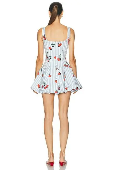 Monse Bubble Hem Dress With Cherry Print