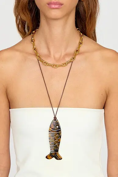 Éliou Trout Comb Pendant Necklace