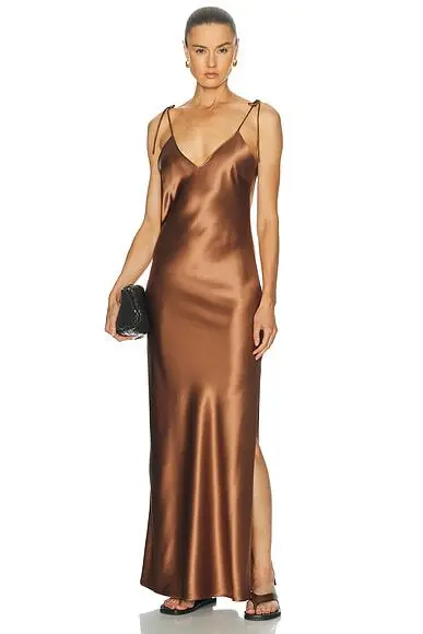 BY MALENE BIRGER Pascale Maxi Dress - Latte Brown