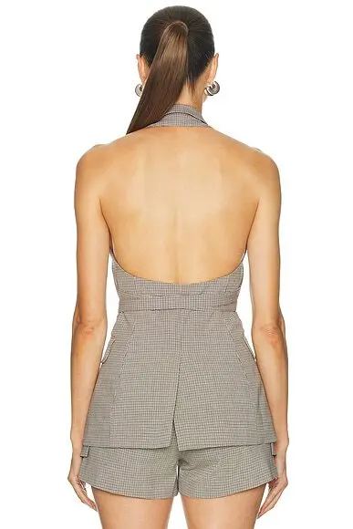 Monse Cross Lapel Vest Jacket