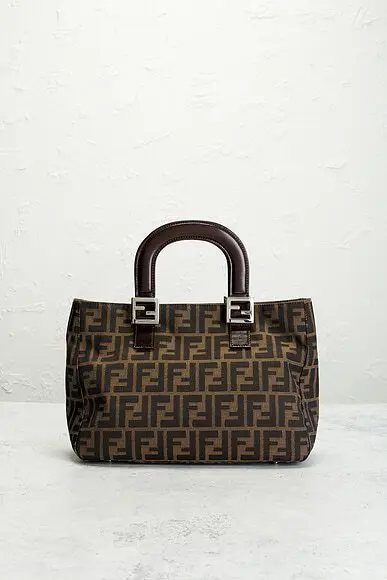 Fendi Zucca Canvas Handbag