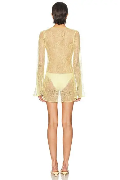 Oseree Lace O Gem Kaftan Dress