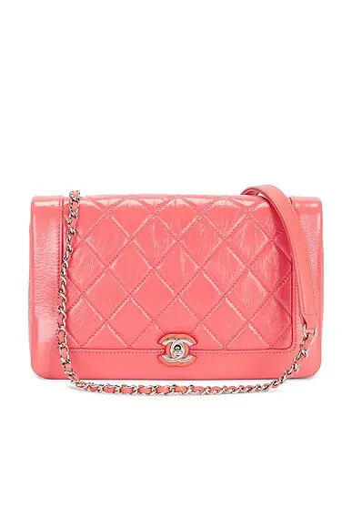Chanel Crumpled Calfskin Vintage Full Flap Bag