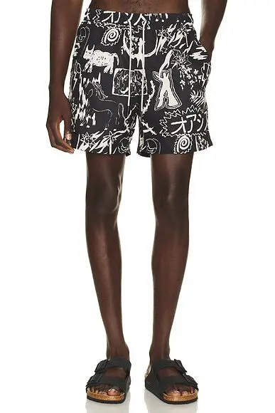 Oas Gensou Swim Shorts - Black