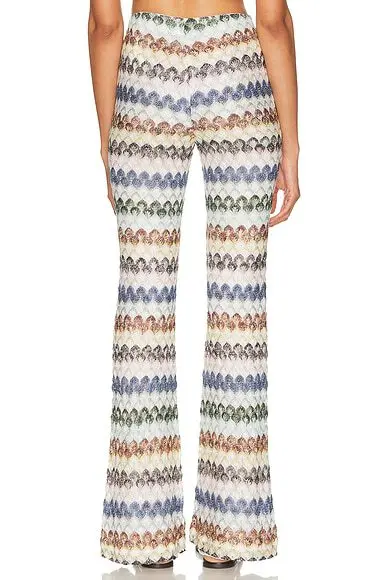 Missoni Metallic Knit Flare Pants