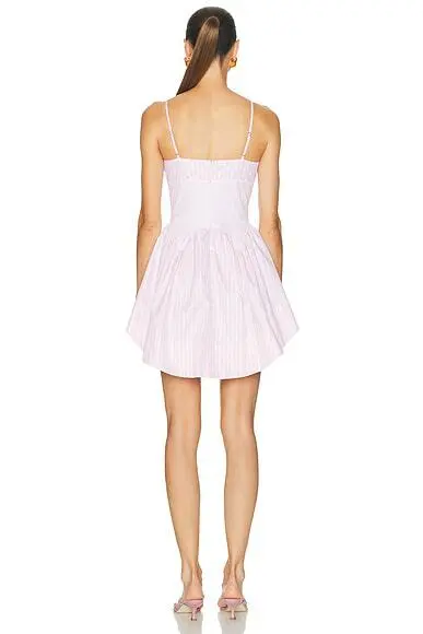 FLEUR DU MAL Short Button Up Garter Dress
