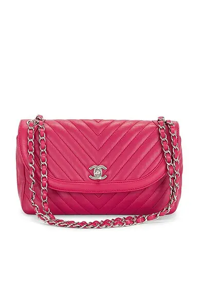 Chanel Calfskin Round Flap Bag