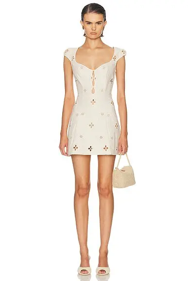 MIRROR PALAIS Maria Micro Dress - Leite