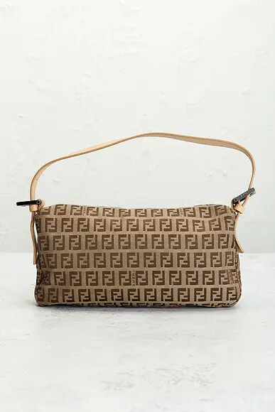 Fendi Zucchino Baguette Shoulder Bag