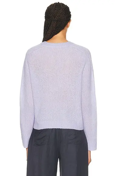 LISA YANG Solene Cashmere Silk Blend Sweater - Soft Lavender