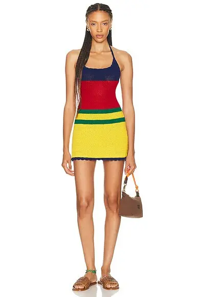 SEROYA Norma Dress - Multi Stripe