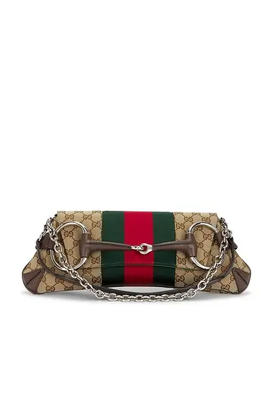Gucci Horsebit Clutch - Brown